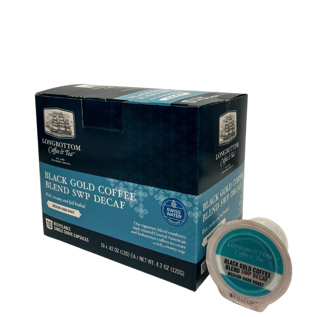 Experience Decaf Luxury: Black Gold Coffee Blend SWP - Single Serve ...